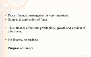 Business Financing - Sources of Finance | PPTX