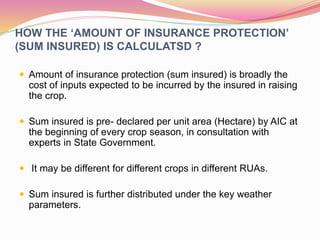 weather based crop insurance | PPTX