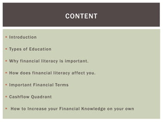Finance Literacy | PPT