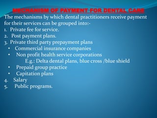 Finance In Dental Care | PPTX