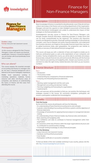 Finance for non finance managers | PDF | Business Administration | Business