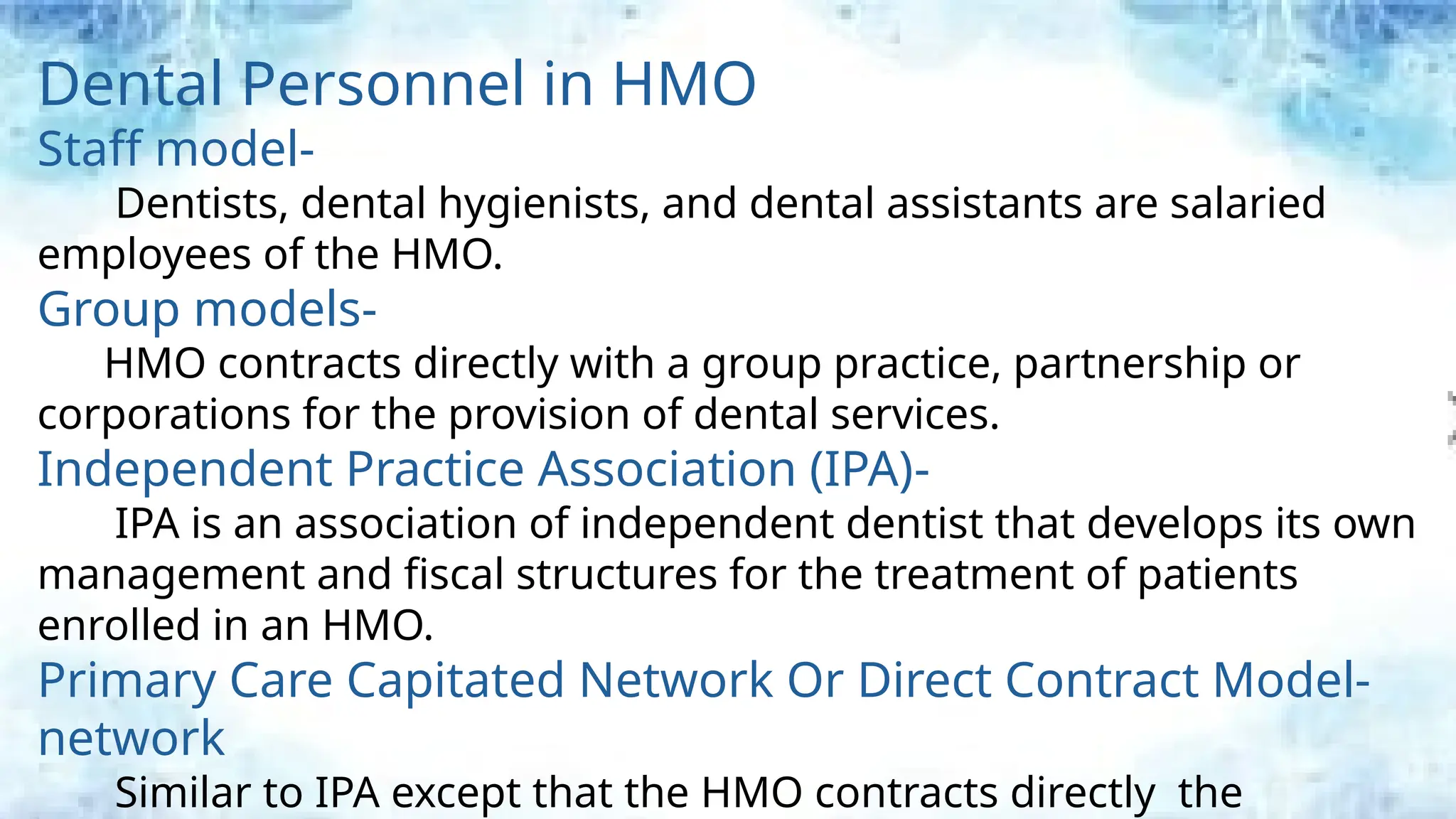 Finance in dentistry | PPTX