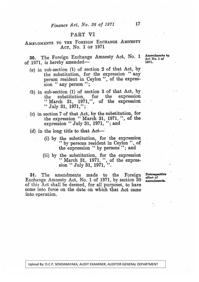 Finance act, no 38 of 1971 | PDF | Business Accounting & Finance | Business