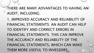 AUDITING ADVANTAGES AND LIMITATIONS OF AUDIT SAI PPT.pptx