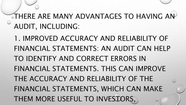 AUDITING ADVANTAGES AND LIMITATIONS OF AUDIT SAI PPT.pptx | Business ...