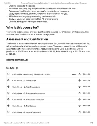 Finance and Financial Accounting Diploma Level 3 - LIBM | PDF