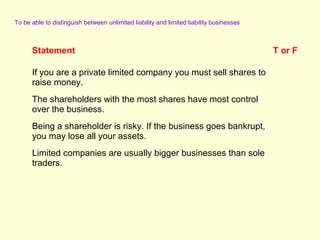 Finance and ownership | PPT