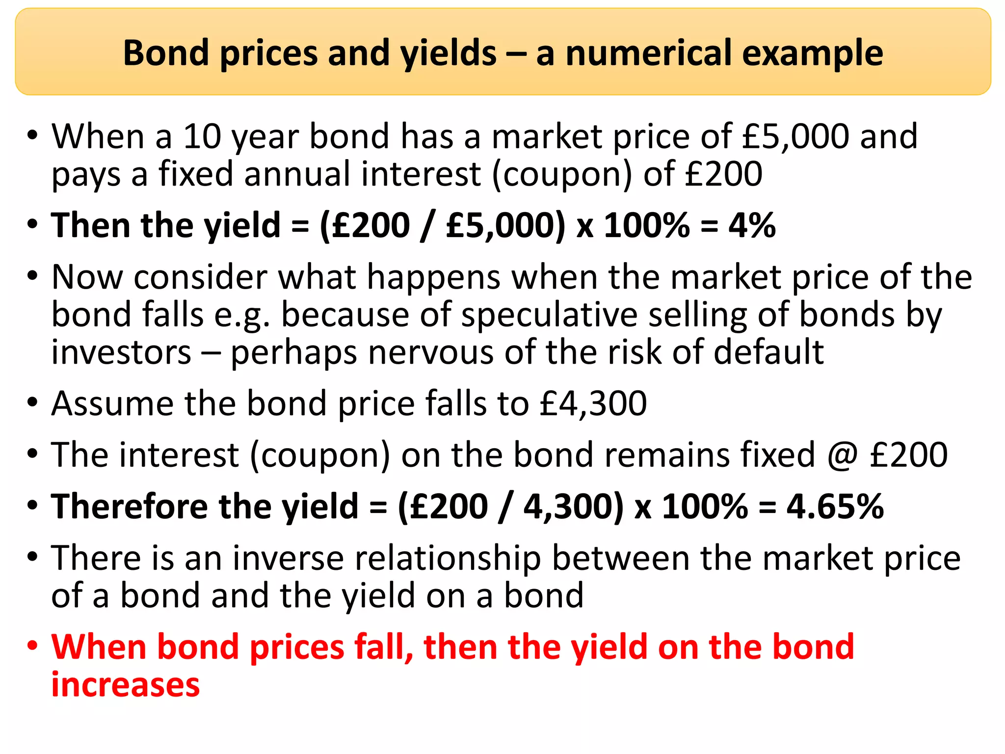 Bond Prices and Interest Rates | PPTX