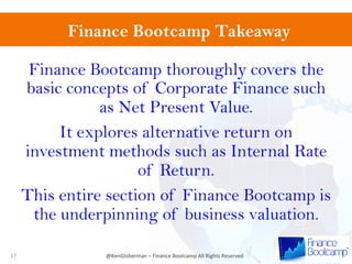 Introducing Finance Bootcamp: Critical finance skills for ALL entrepreneurs | PDF | Business ...