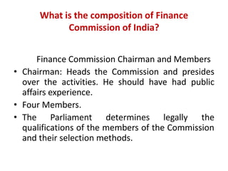 Finance Commissions in India.pptx