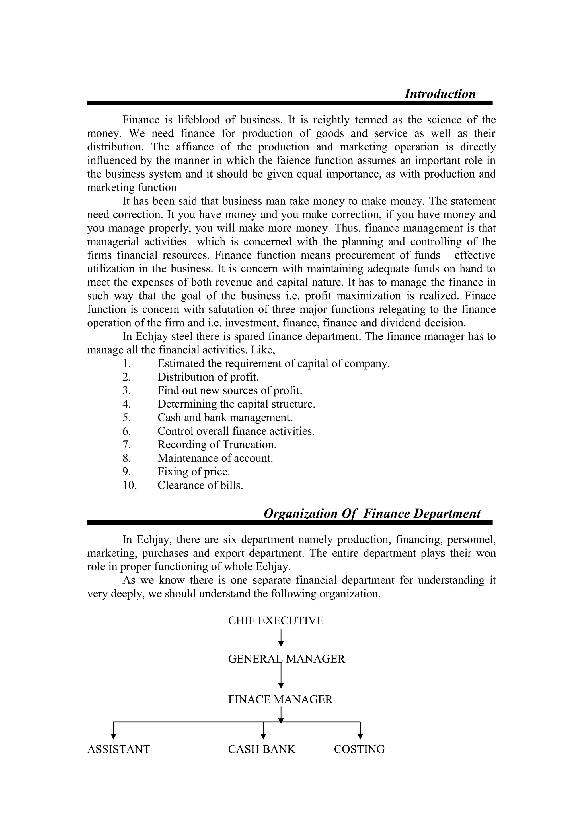 Finance department | DOC
