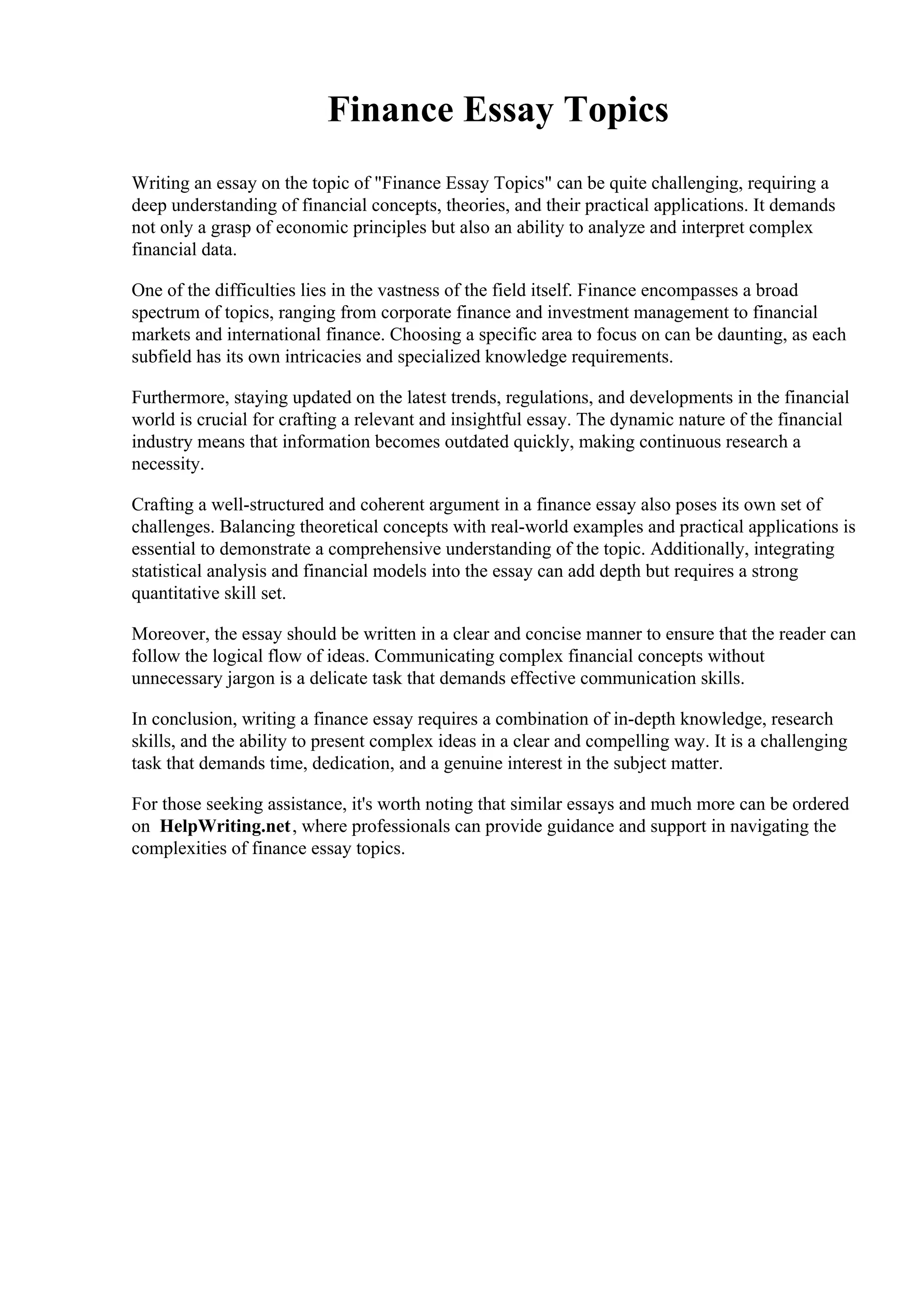 Finance Essay Topics.pdf