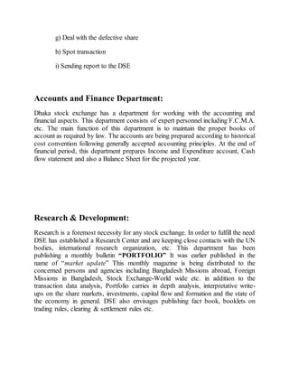 Dhaka Stock Exchange | DOCX