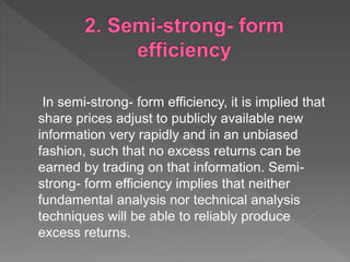 Efficient Market Hypothesis | PPT