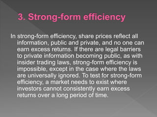 Efficient Market Hypothesis | PPT