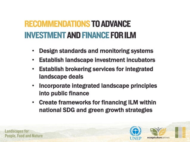 Finance for integrated landscape management | PDF