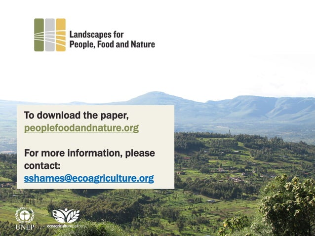 Finance for integrated landscape management | PDF