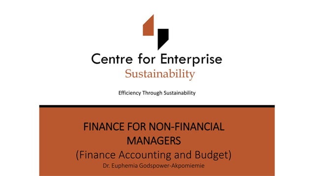 Finance for Non-Financial Managers.pdf | Business Accounting & Finance ...