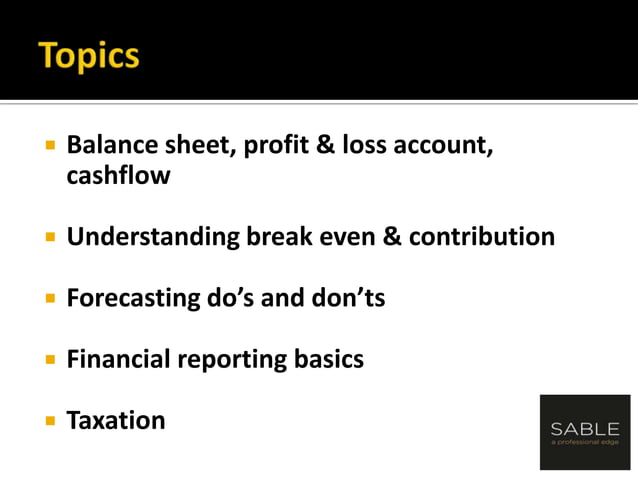 Finance For Non Financiers | PPTX