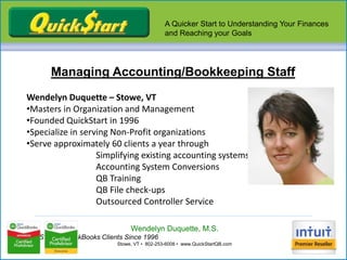 Finance Friday: Avoid Risk Through Better Management of Financial Staff 3/18/16 | PPT