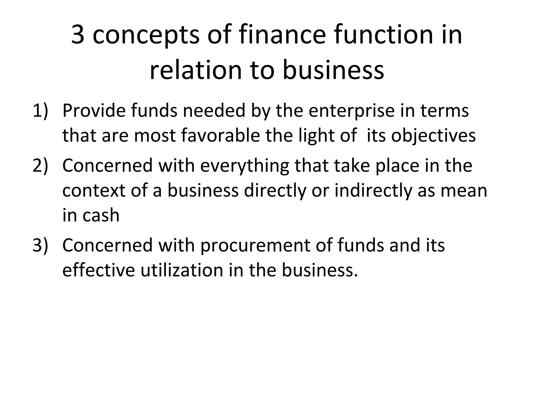 Finance function | PPT