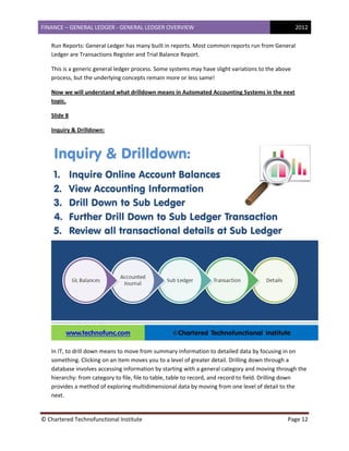 Finance - General Ledger Overview | PDF