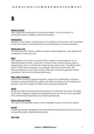 Finance glossary v2vnm | PDF