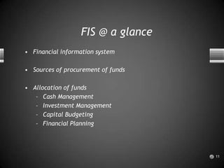 Finance information system | PPTX