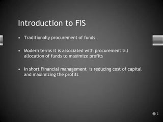 Finance information system | PPTX
