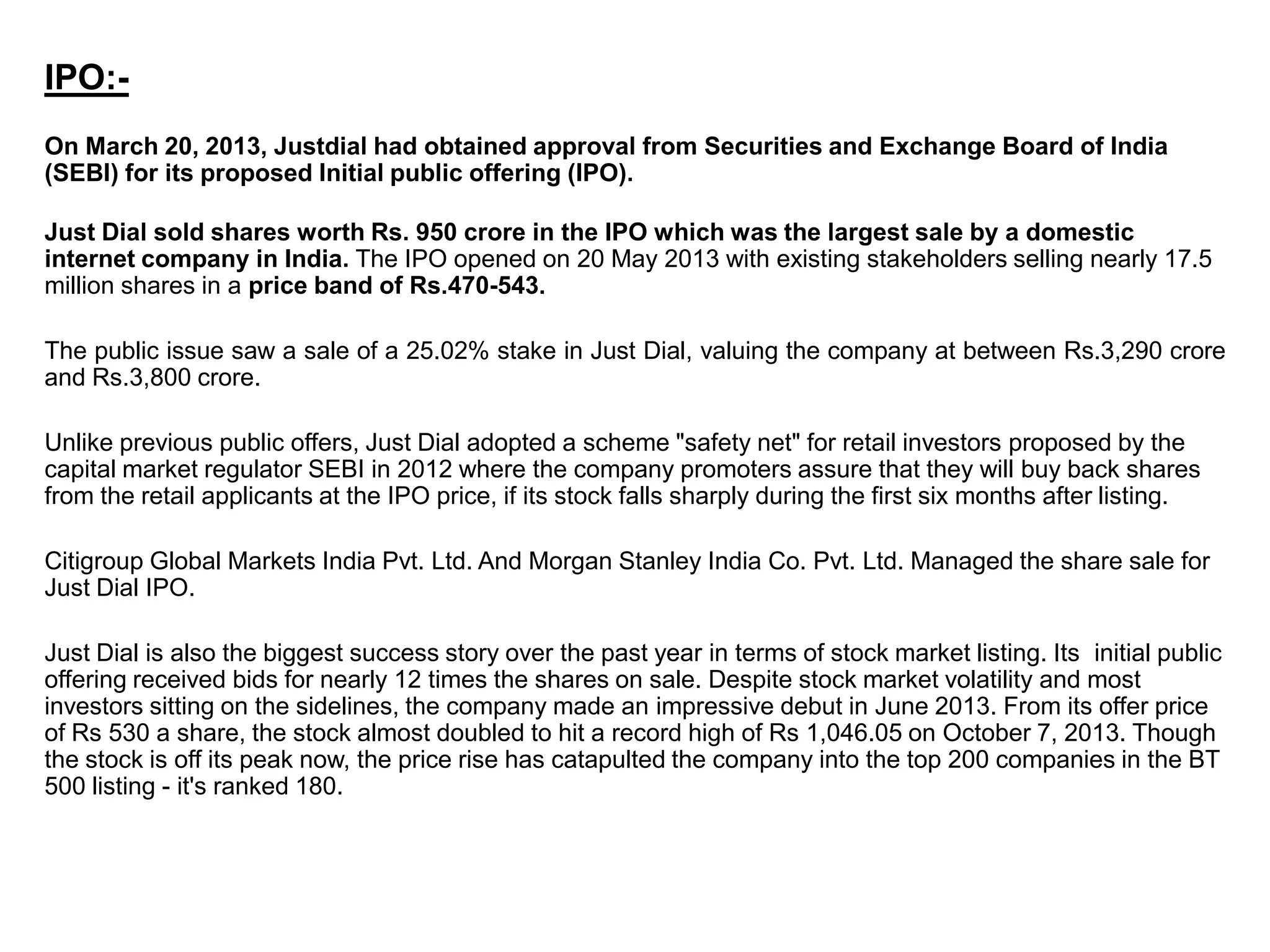 IPO | PPTX