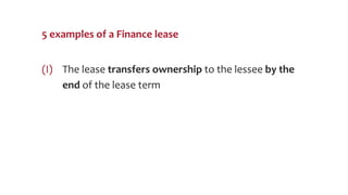 Finance lease vs Operating lease - IFRS 16 - ACCA Video Lectures | PPTX