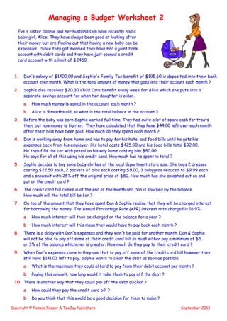 Australian Lifeskills - Credit Cards Level 2 | PDF