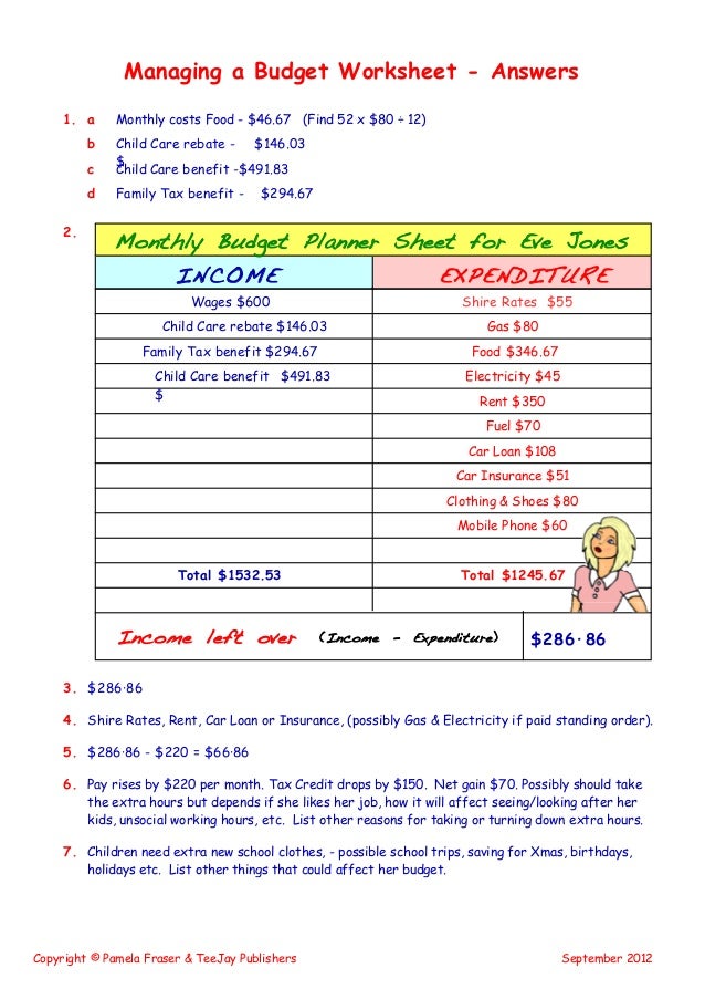 Australian Lifeskills - Budgeting Level 3