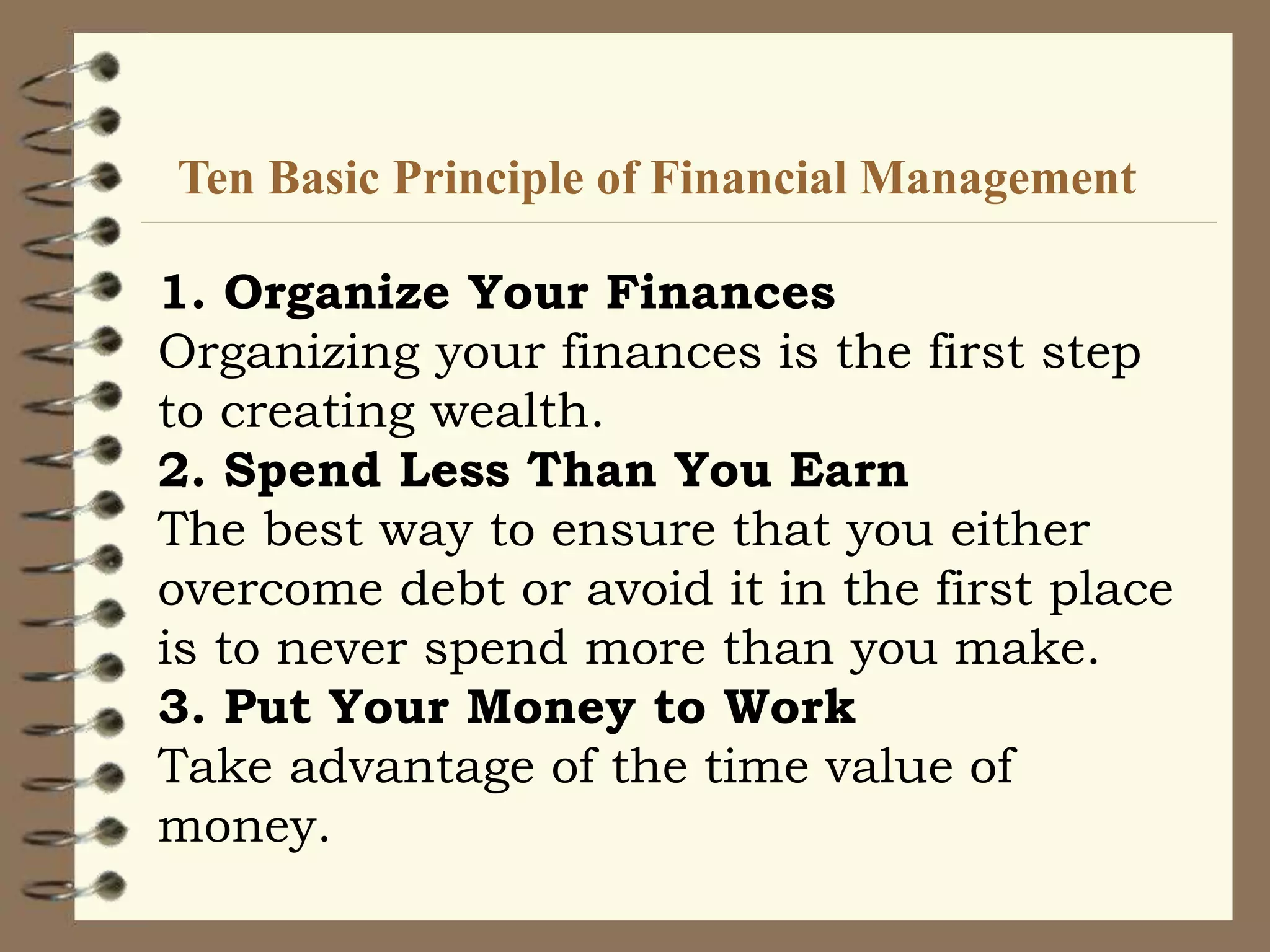 finance philosophy on money.ppt