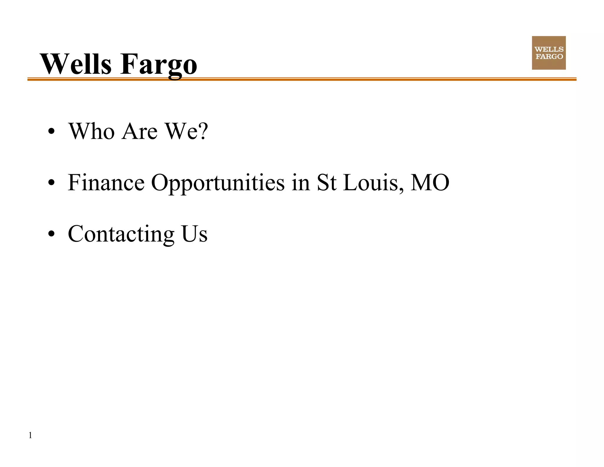 Finance Positions In St Louis | PPT