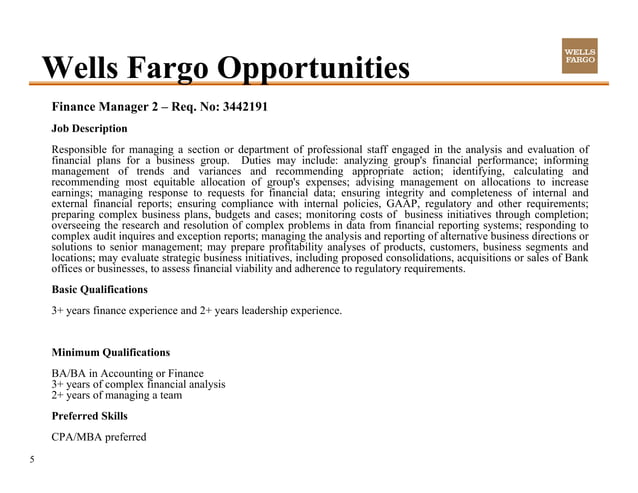 Finance Positions In St Louis | PPT