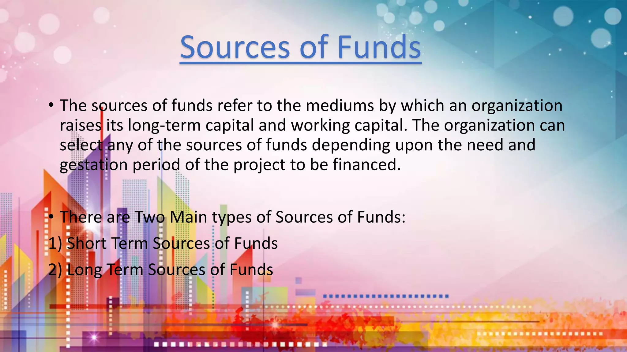 Long Term Sources of Finance Presentation | PPTX