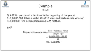 Finance presentation Depreciation | PDF