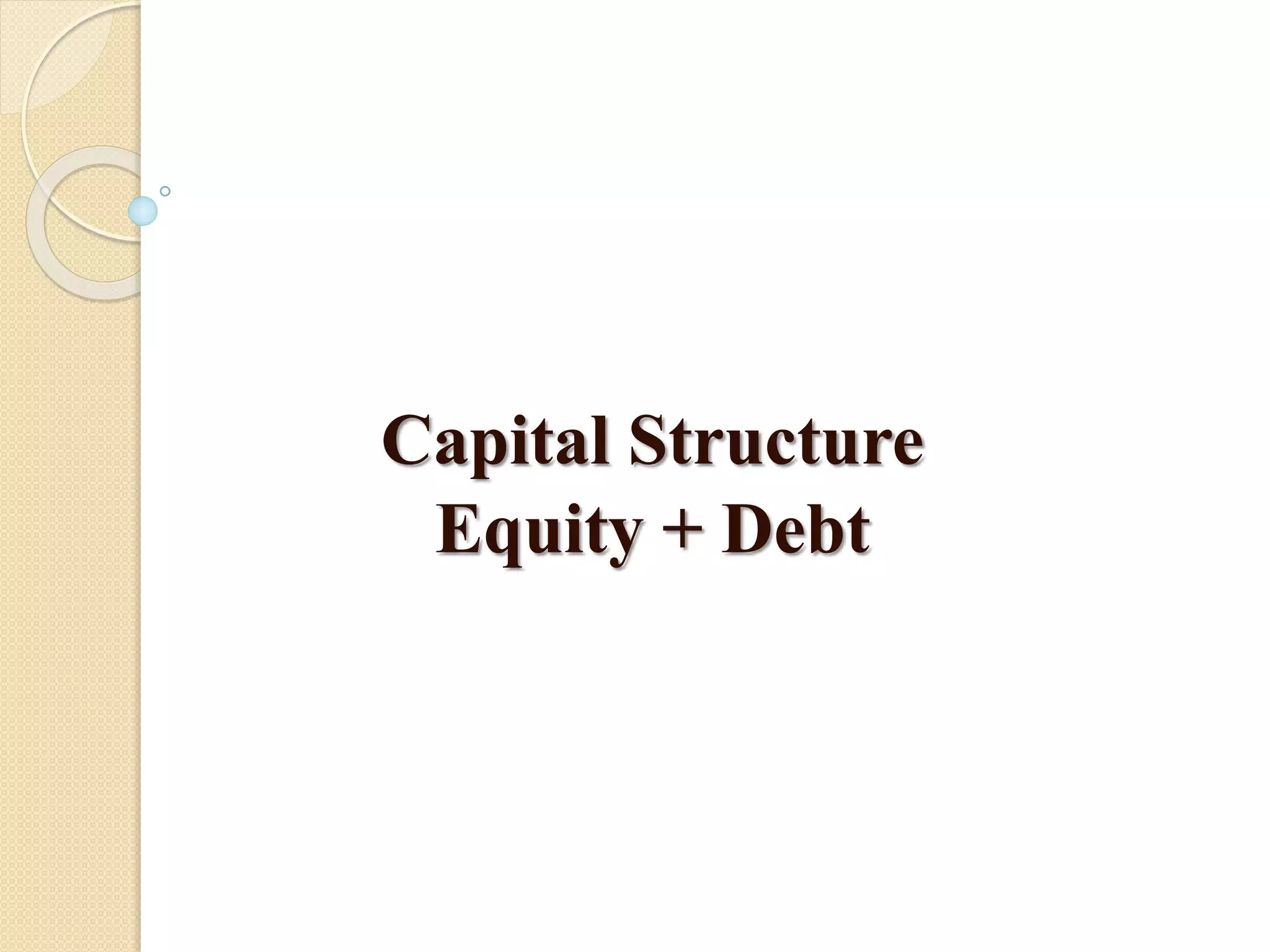 capital structure | PPTX