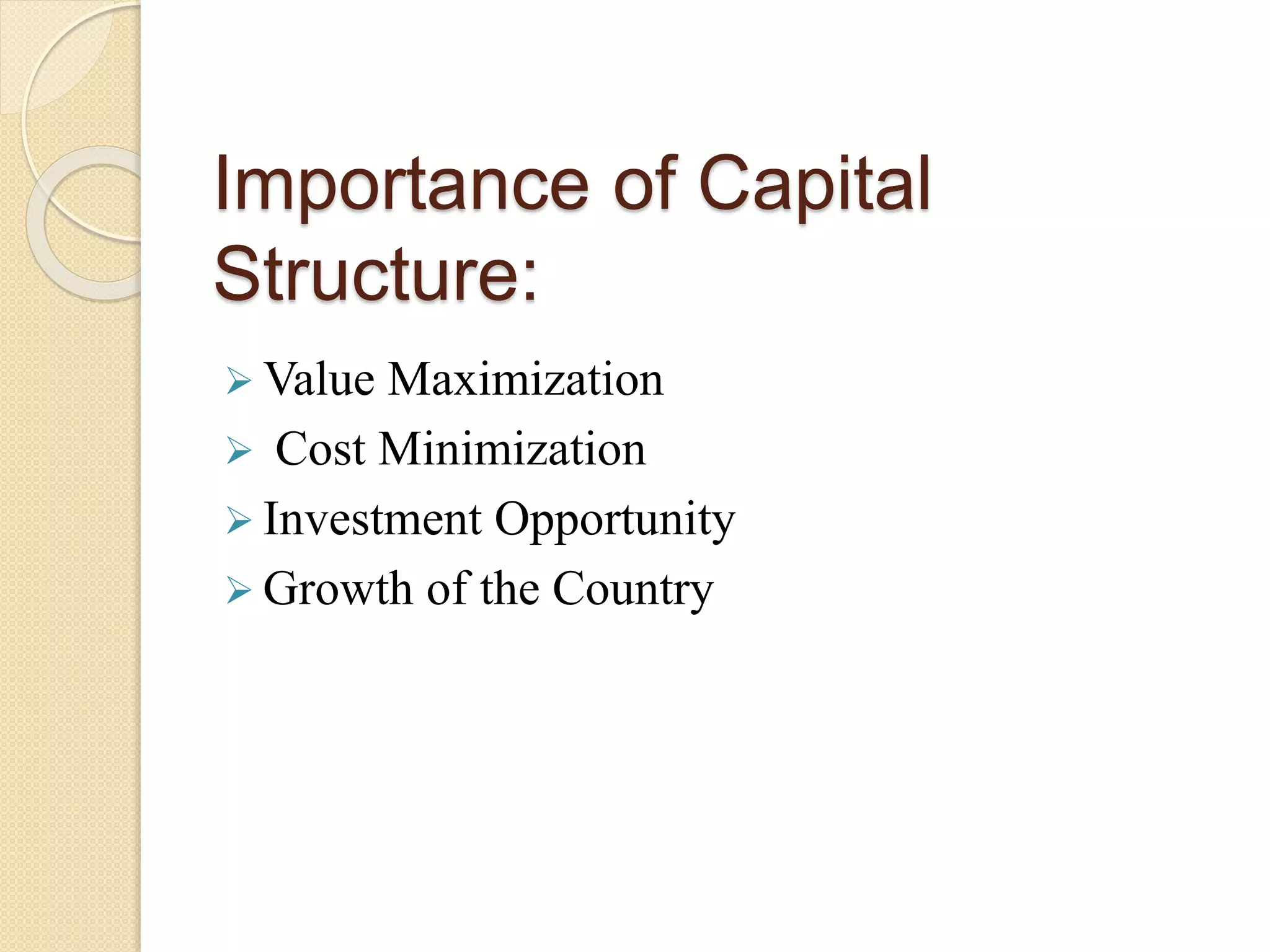 capital structure | PPTX