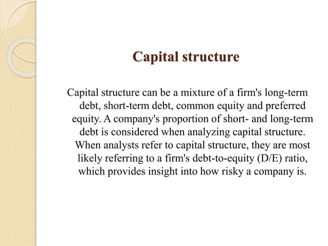 capital structure | PPTX