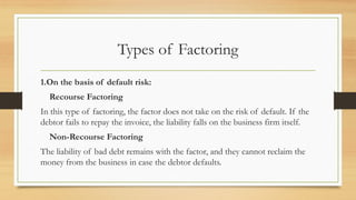 finance presentation and factoring process and terns | PPT