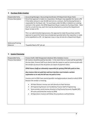 Finance Procedures | PDF | Business Administration | Business