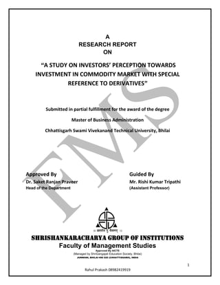 Finance research report | PDF