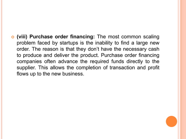 finance startup.pptx | Business Loans | Business Banking & Finance