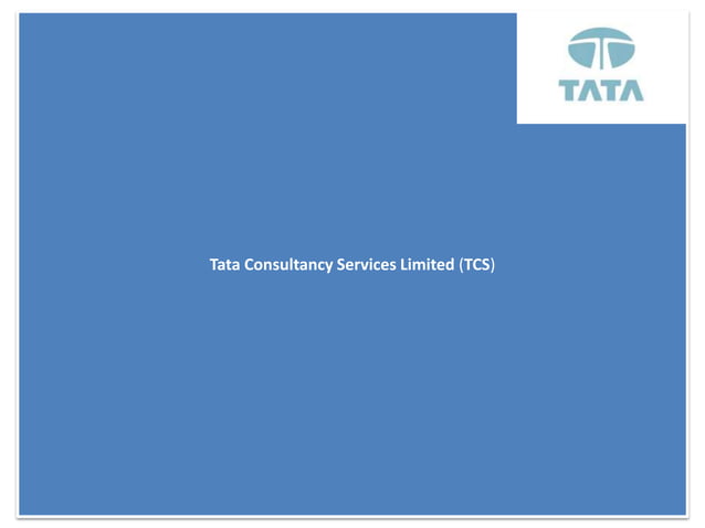 Financial analysis of TCS from BIMTECH | PPT