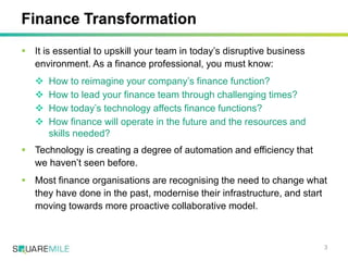 The Future of Finance: Finance transformation | PPTX