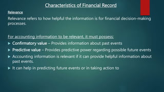Financial Records and School Registers | PPTX