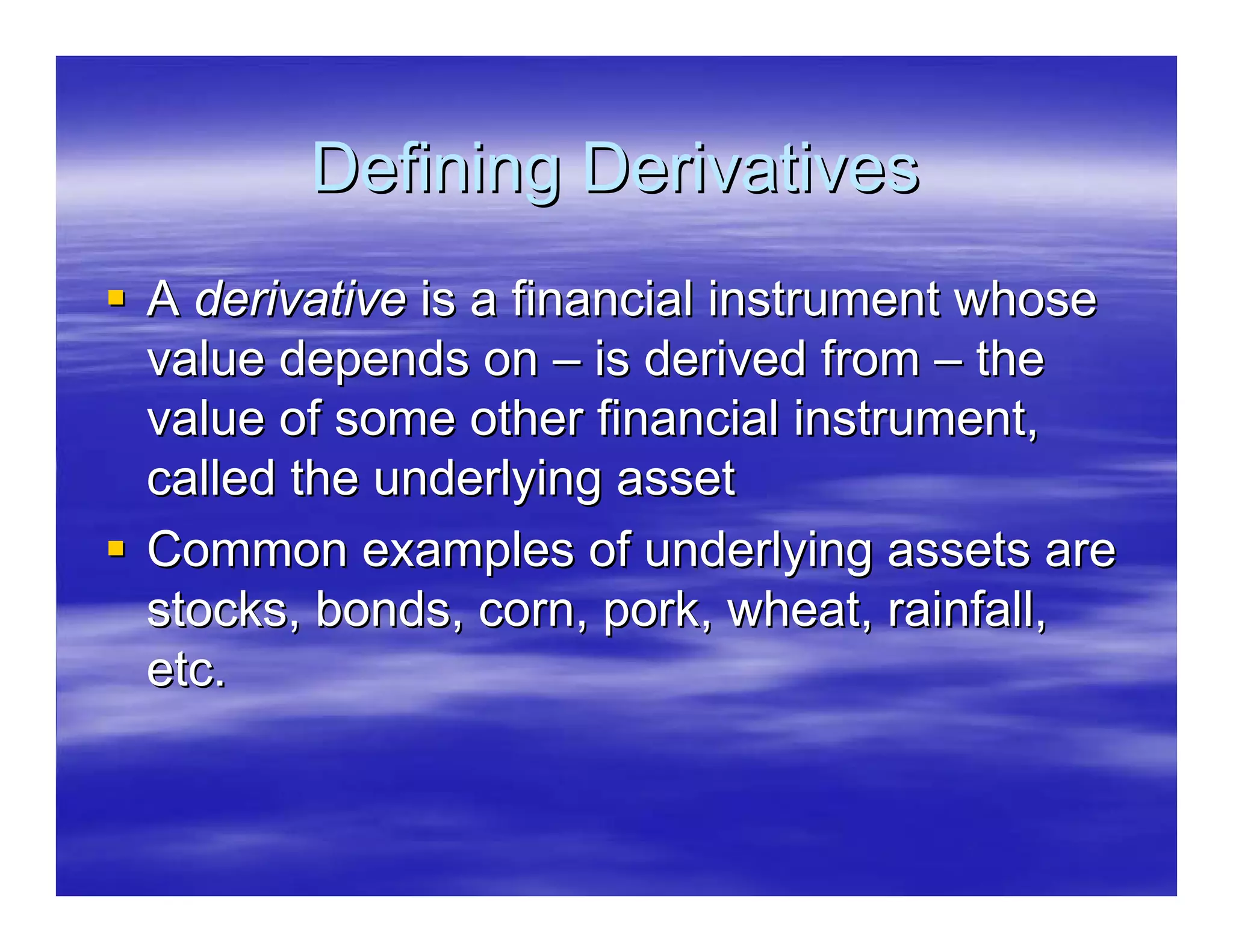 Financial Derivatives | PDF