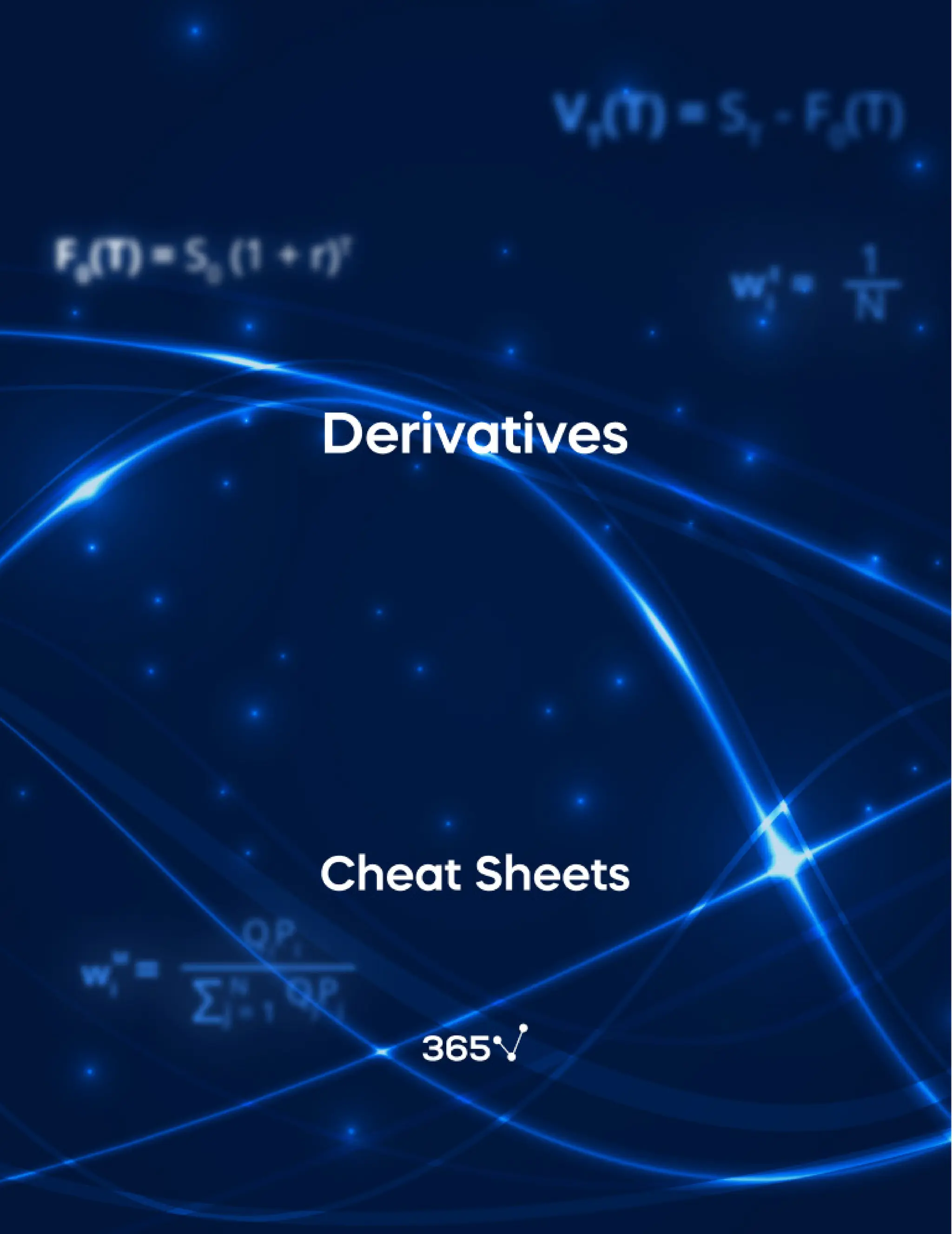 "Financial Derivatives Cheat Sheet – Key Concepts & Strategies" | PDF